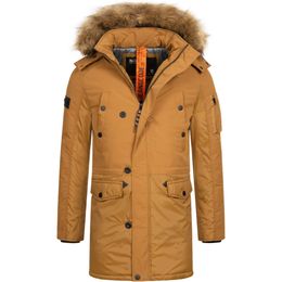 INDICODE Jeans Parka 'Jarl' Herren Gr&ouml;&szlig;e L braun