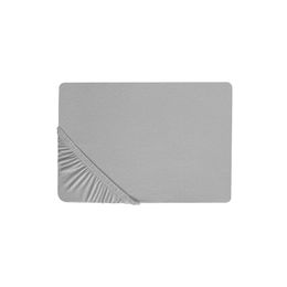 Beliani Bettlaken HOFUF in Grau - (W) 140 x (H) 25 x (L) 200 cm | Gr.: onesize