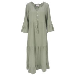 Seasons Of April Kleid 'AMARA MUSSELIN ' Damen Gr&ouml;&szlig;e 34/42 khaki Sommerkleid