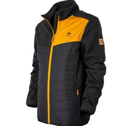 FORSBERG Fleece Jacket 'Aeresmann Strickfleecejacke' male size 4XL Black