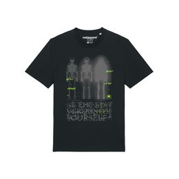 Watapparel T-Shirt 'Be The Best' Herren Gr&ouml;&szlig;e XXXL grau / neongr&uuml;n / schwarz