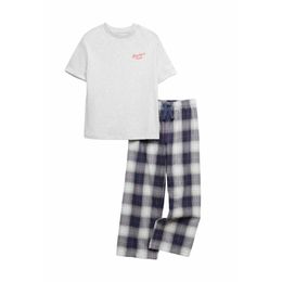 Marks & Spencer Marks & Spencer Pajamas boy size 110/116 Dark blue / mottled grey / Light red