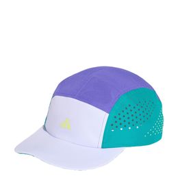adidas Performance Athletic Cap 'RUN 5-PANEL CLIMACOOL' male size 54/55 Yellow / Petrol / Purple / Light purple