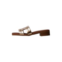 Oh! my Sandals Leder-Sandalen mit Absatz Beige | Gr.: 40
