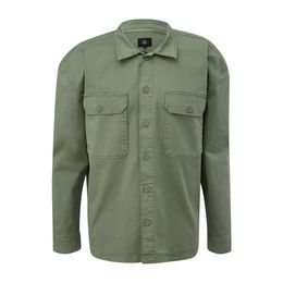 QS Button Up Shirt male size S Green