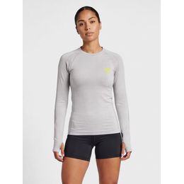 Hummel T-Shirt Daumenl&ouml;cher Hmlgg12 Damen in ALLOY MELANGE | Gr.: XL