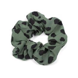 styleBREAKER Haarschmuck 'Scrunchie Haargummi Dalmatiner Punkte Muster' Damen Gr&ouml;&szlig;e One Size gr&uuml;n