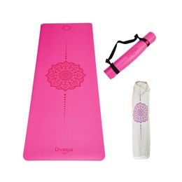 Divasya Matte 'Professional Grip' Damen Gr&ouml;&szlig;e 183cm x 63cm dunkelpink