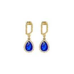Victoria Hyde Ohrringe "Water drop " Damen Gr&ouml;&szlig;e One Size blau / gold