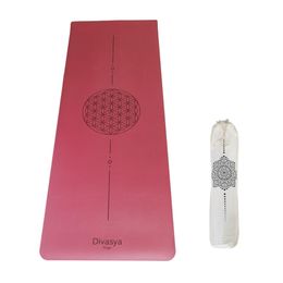 Divasya Matte 'Professional Grip' Damen Gr&ouml;&szlig;e 183cm x 63cm dunkelrot