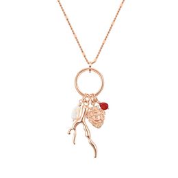 Lulu & Jane Lulu & Jane Kette Damen Gr&ouml;&szlig;e One Size rosegold
