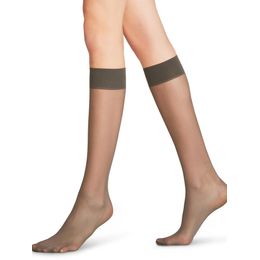 Falke Overknee Str&uuml;mpfe 'Matt Deluxe' Damen Gr&ouml;&szlig;e 35/38 dunkelgrau