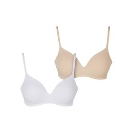 Urban Classics Padded Bra in white+nude | Gr.: 85B