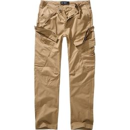 Brandit Cargohose "Adven Slim Fit Pants" in Beige | Gr.: S