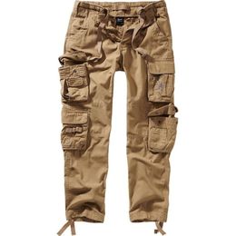 Brandit Cargohose "Pure Slim Fit Pants" in Beige | Gr.: S