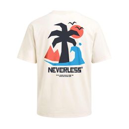Neverless Shirt 'Beach Palm' male size XS Beige