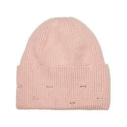 styleBREAKER M&uuml;tze 'Strickm&uuml;tze mit Rippenmuster und Rissen' Damen Gr&ouml;&szlig;e 56/58 altrosa