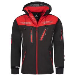 Rock Creek Outdoorjacke Herren Gr&ouml;&szlig;e 4XL rot / schwarz / wei&szlig;