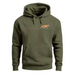 Neverless Sweatshirt 'Walking Fox' male size XL Green