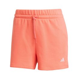 adidas Sportswear Workout Pants 'ESSENTIALS SMALL LOGO FEEL COZY' female size L Coral / White