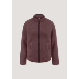 Hessnatur Wollfleece Jacke in wildrose | Gr.: XS