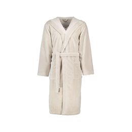 Vossen Badem&auml;ntel unisex Kapuze Lynn stone - 7160 in stone - 7160 | Gr.: L