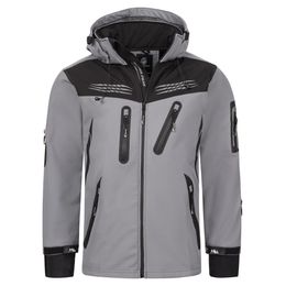 Rock Creek Funktionsjacke Herren Gr&ouml;&szlig;e XXL hellgrau / schwarz