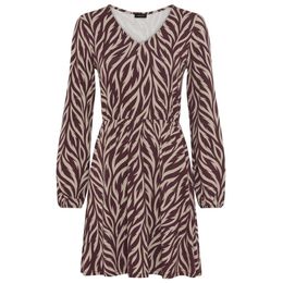 Laura Scott Jerseykleid in bordeaux-gemustert | Gr.: 36