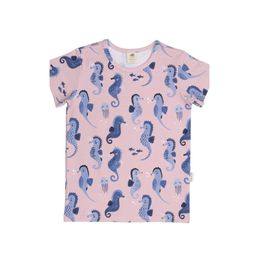 Walkiddy Shirt 'Walkiddy - Blue Seahorses T-Shirt' M&auml;dchen Gr&ouml;&szlig;e 98 pink
