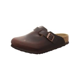 Birkenstock Mules 'Pantolette Damen 860133 Echtleder in braun' female size 42 Brown