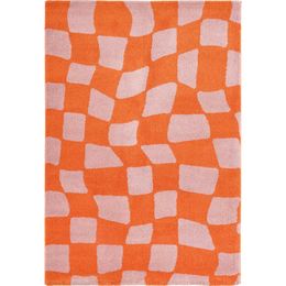 Nazar Rugs Teppich, Orange, Textil, Rechteckig, 120x160 cm, f&uuml;r Fu&szlig;bodenheizung geeignet, in verschiedenen Gr&ouml;&szlig;en erh&auml;ltlich, Teppiche & B&ouml;den, Teppiche, Moderne Teppiche