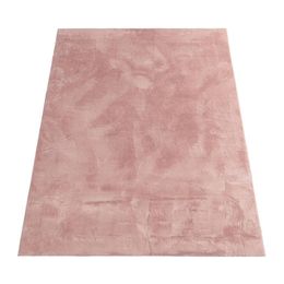 Paco Home Hochflorteppich, Pink, Textil, Rechteckig, 140x200 cm, strapazierf&auml;hig, f&uuml;r Fu&szlig;bodenheizung geeignet, Teppiche & B&ouml;den, Teppiche, Hochflorteppiche & Shaggys