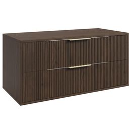 Badplaats Waschbeckenunterschrank, Eiche, Wei&szlig;, Holz, Rechteckig, 100x46x46 cm, Badezimmer, Badezimmerschr&auml;nke, Waschbeckenunterschr&auml;nke