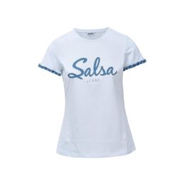 Salsa Jeans T-shirts Damen Gr&ouml;&szlig;e M wei&szlig;