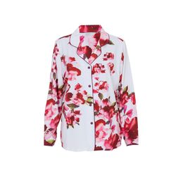 Cyberjammies Schlafshirt 'Isabella' Damen Gr&ouml;&szlig;e M rot / wei&szlig;