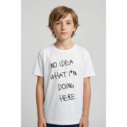 Kidsworld T-Shirt Jungen Gr&ouml;&szlig;e 152/158 schwarz / wei&szlig;