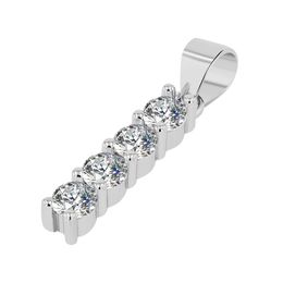Akzent Anh&auml;nger '"Wren" aus 925 Sterlingsilber, rhodiniert, langlebig' Damen Gr&ouml;&szlig;e One Size silber