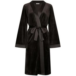 PASTUNETTE Morgenmantel 'Premium - Midnight Haze' Damen Gr&ouml;&szlig;e L schwarz
