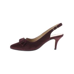Xaver Luis Schuhmanufaktur Slingpumps 'MINA' Damen Gr&ouml;&szlig;e 41 weinrot