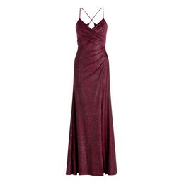 Vera Mont Abendkleid im Glitzer-Look Damen Gr&ouml;&szlig;e 32 dunkelrot Sommerkleid