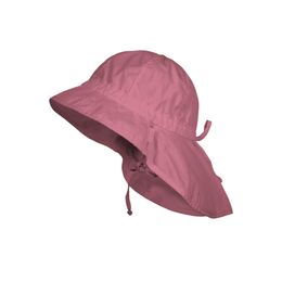 MaxiMo Hut 'GOTS MINI GIRL-Flapper Nackenschutz, Bindeband, Waschoptik, UV' M&auml;dchen Gr&ouml;&szlig;e 45 rot