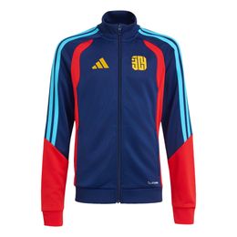 adidas Performance Athletic Zip-Up Hoodie 'Lamine Yamal Tiro26 League' boy size 164 Azure / Dark blue / yellow gold / Red