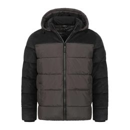 INDICODE Jeans Winterjacke 'Lockly' Herren Gr&ouml;&szlig;e M grau / schwarz
