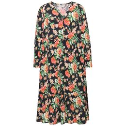 Studio Untold Kleid Damen Gr&ouml;&szlig;e 42/44 gelb / gr&uuml;n / orange / rot / schwarz / wei&szlig; Sommerkleid