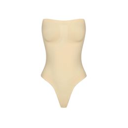 cfab Shapingbody 'Tr&auml;gerloser Bodysuit Sculpting Shapewear mit String' Damen Gr&ouml;&szlig;e M naturwei&szlig;