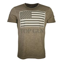 Top Gun T-Shirt 'Search' Herren Gr&ouml;&szlig;e S beige / khaki