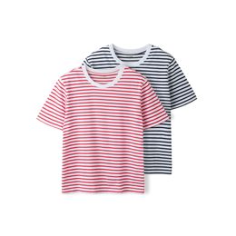 Two Soon T-Shirt Damen Gr&ouml;&szlig;e M navy / dunkelrot / wei&szlig;