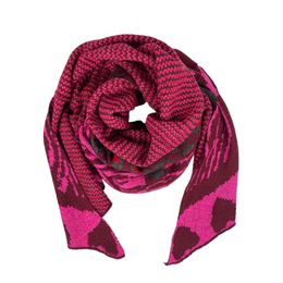 Kumixi Schal 'Leopard' Damen Gr&ouml;&szlig;e One Size bordeaux