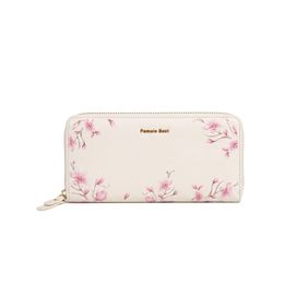 Pomelo Best Portemonnaie 'Pomelo Best Portemonnaie Damen mit Blumenprint' Damen Gr&ouml;&szlig;e One Size hellbeige