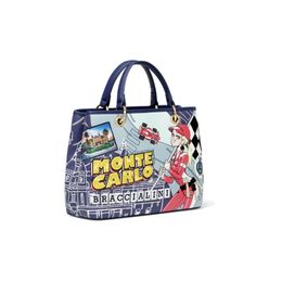 Braccialini Handbag female size One size Dark blue / Yellow / Red / White
